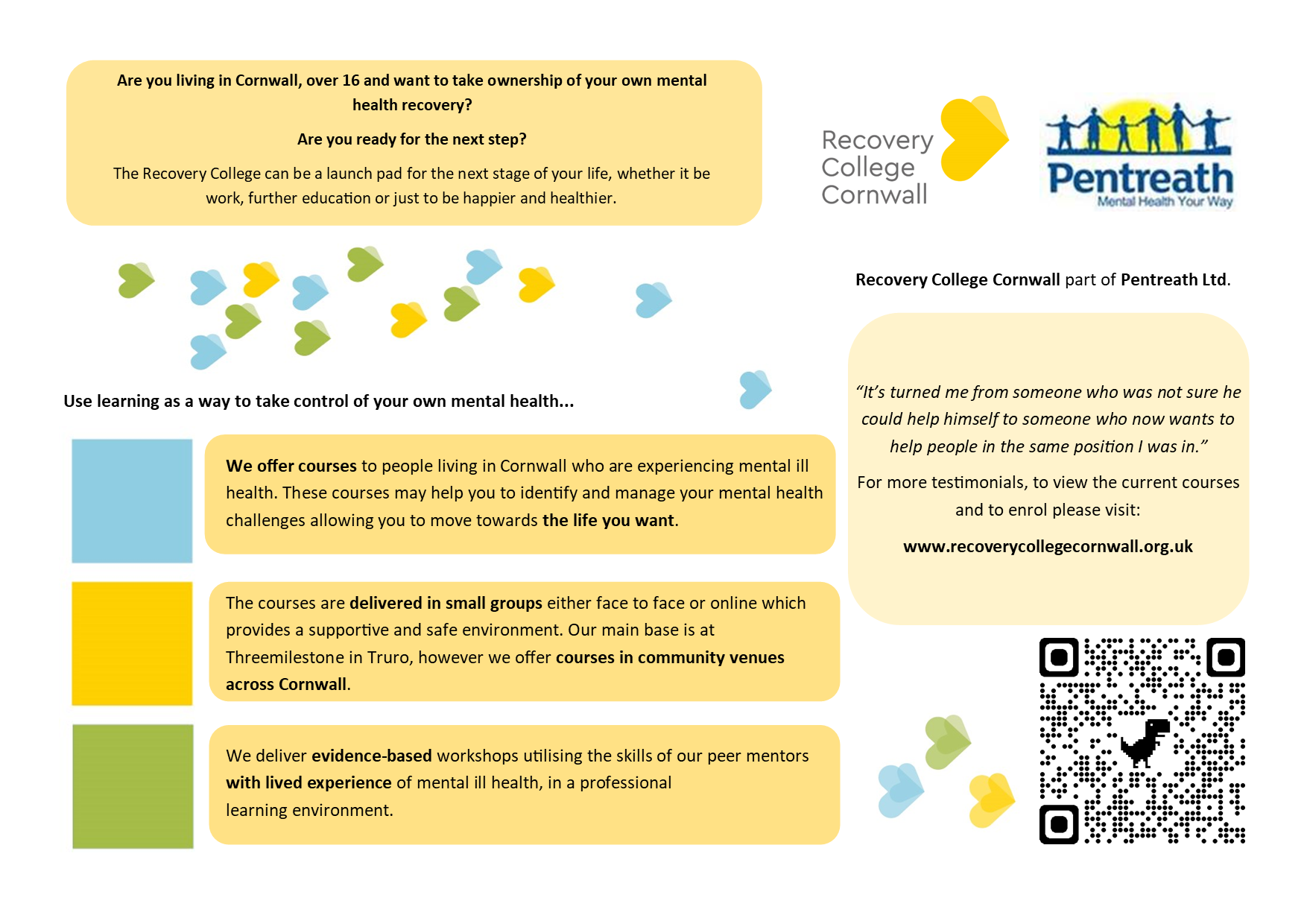 Recovery College Cornwall – Churches Together in Cornwall