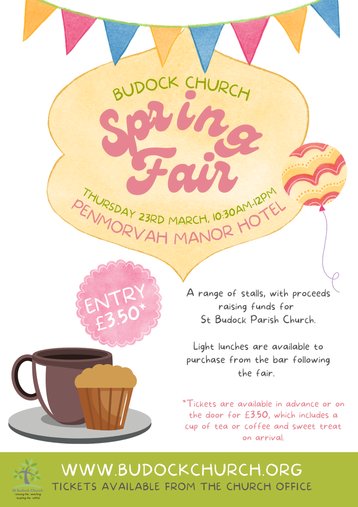 Budock Spring Fair : 23 Mar, Budock Water – Churches Together in Cornwall