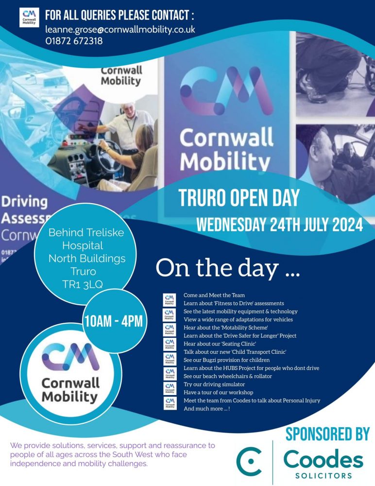 [240724] Cornwall Mobility’s Truro Open Day 2024 : 24 Jul, Truro ...