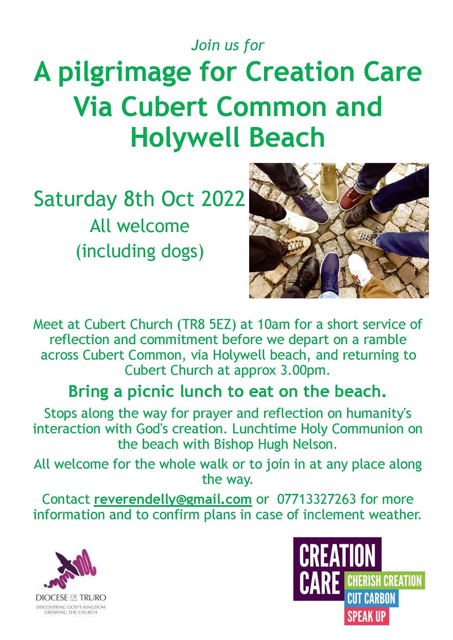 A Pilgrimage for Creation Care via Cubert Common and Holywell Beach : 8 ...