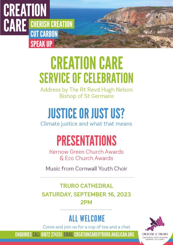 Creation Care Service of Celebration : 16 Sep, Truro – Churches ...