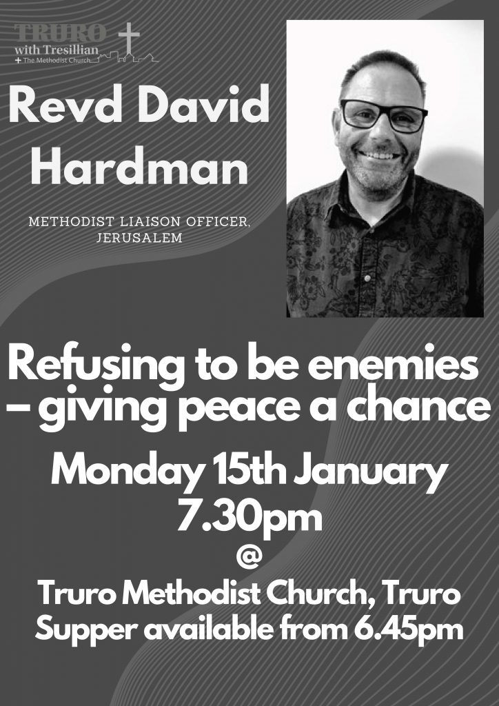 Revd David Hardman: Refusing to be enemies: Giving peace a chance : 15 ...
