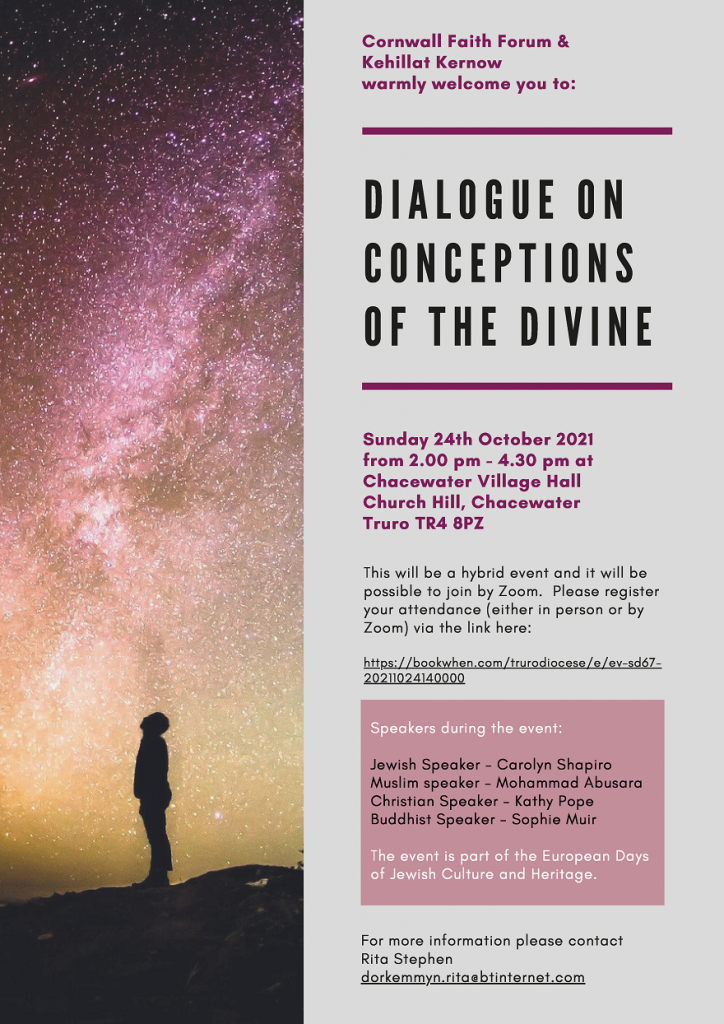 Dialogue on Conceptions of the Divine – 24 Oct, Chacewater and ONLINE ...