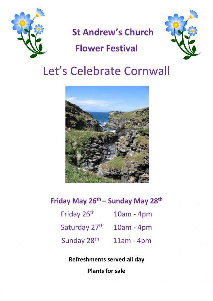 Let’s Celebrate Cornwall: Flower Festival : 26-28 May, Stratton ...