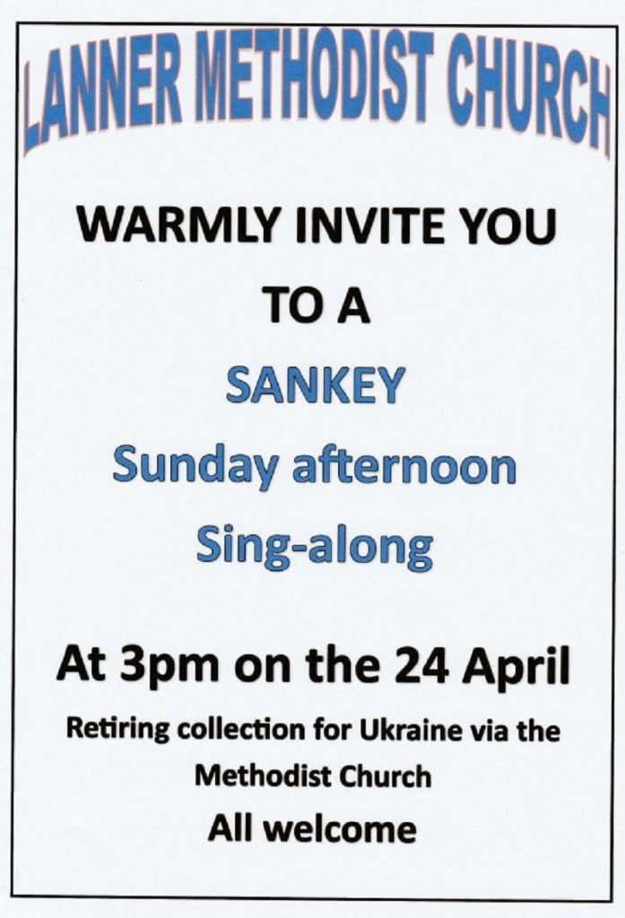 Sankey Sunday Afternoon Singalong : 24 Apr, Lanner – Churches Together ...