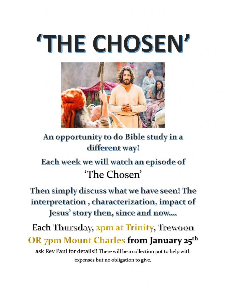 THE CHOSEN POSTER – Churches Together in Cornwall infoHub