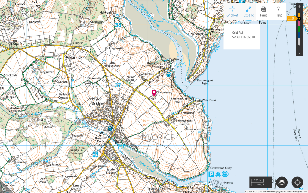 Ukraine Memorial Mylor map – Churches Together in Cornwall infoHub