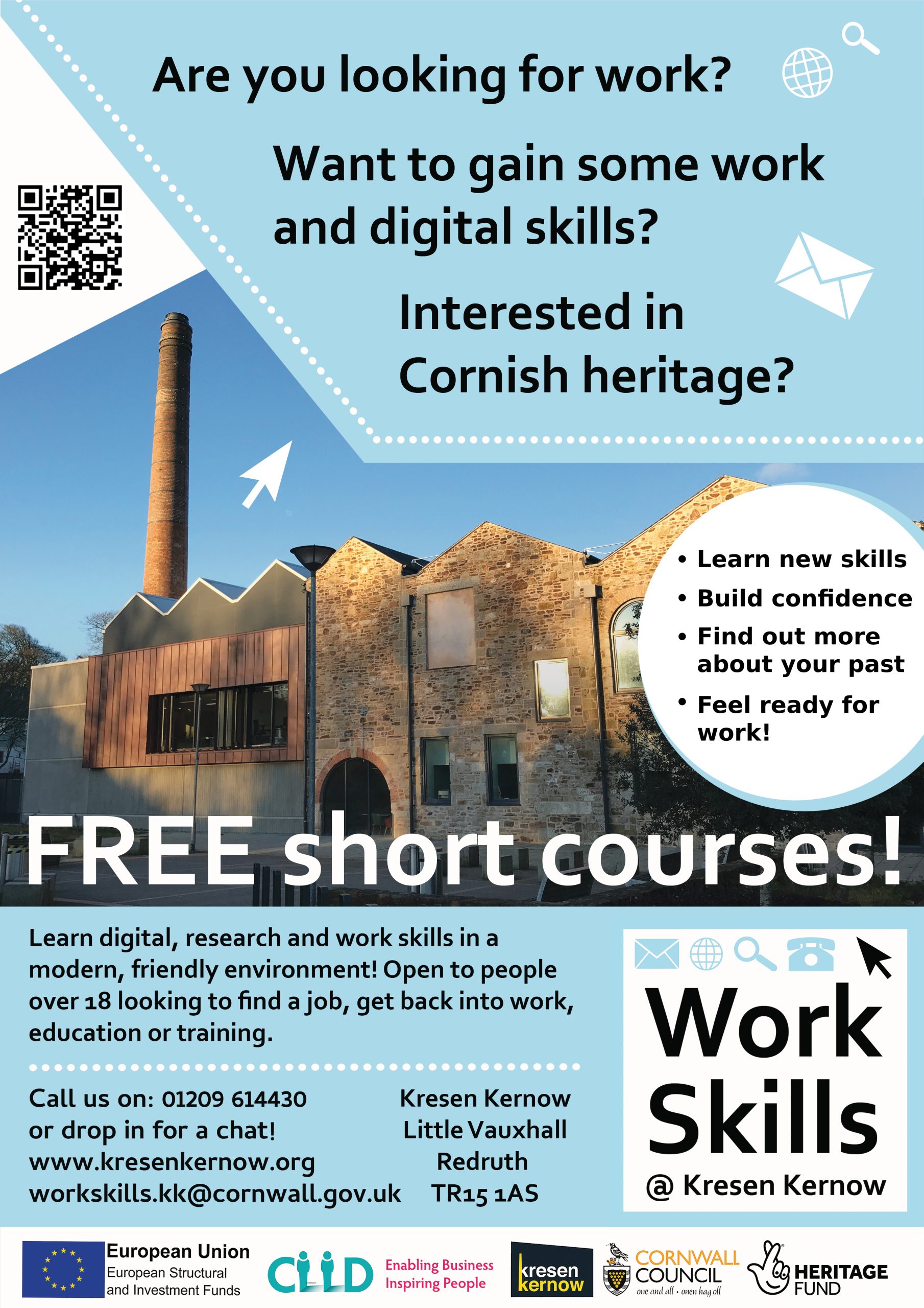 Work Skills free courses discovery event: 9 Sep, Redruth – Churches ...