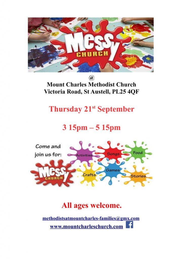 Messy Church : 21 Sep, St Austell – Churches Together in Cornwall