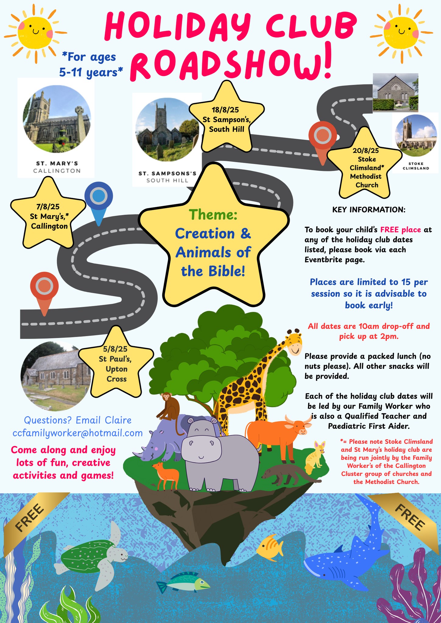 [250805] Holiday Club Roadshow: 05 Aug, Callington – Churches Together ...